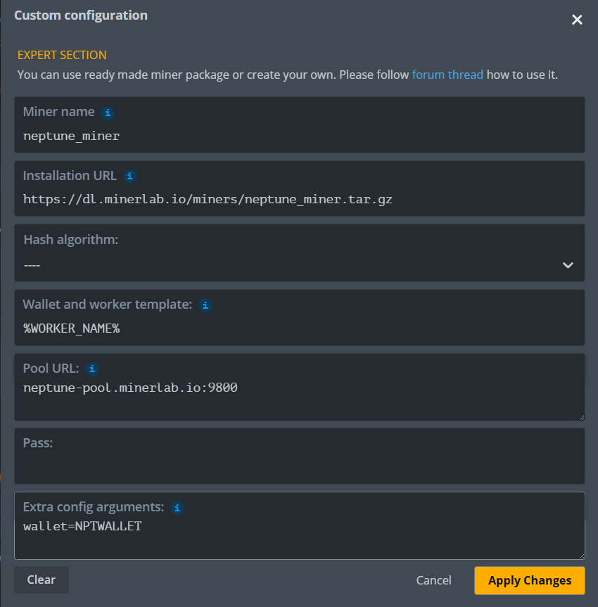 Neptune Mining Pool